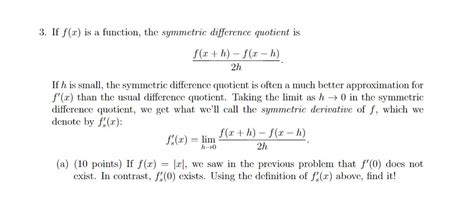 Solved If F A Is A Function The Symmetric Difference Chegg Com