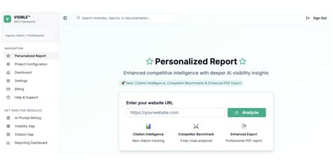 Visible™ Ai Visibility Platform And Optimization Framework