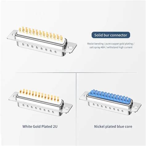 Db25 Soldering Connector Plug Two Row Db 25 Pin Go Grandado