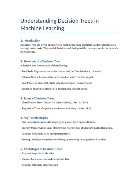 Understanding Decision Trees Pdf