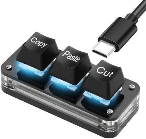BRIMFORD Programmable Keypads USB C DIY Customized OSU Macro Keyboard Mini Keys With LED