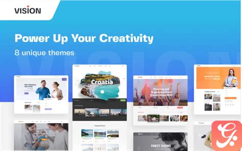 vision and responsive multipurpose website templatedownload