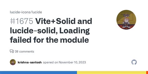 Vitesolid And Lucide Solid Loading Failed For The Module · Issue 1675 · Lucide Iconslucide