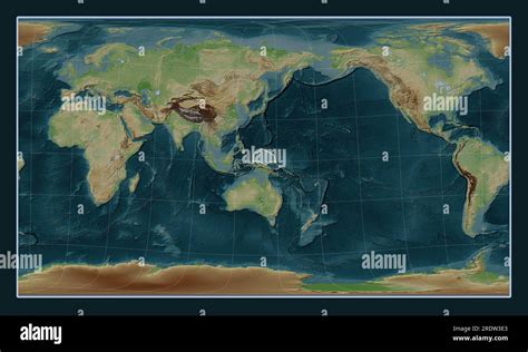 Caroline Tectonic Plate On The Wiki Style Elevation Map In The Patterson Cylindrical Oblique