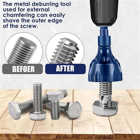 Outer Circle Chamfering Tool Thread Fillet Screw And Bolt Trimming Steel Deburring External