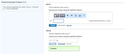 Solved PredictCalculate Problem Part A Find The Chegg