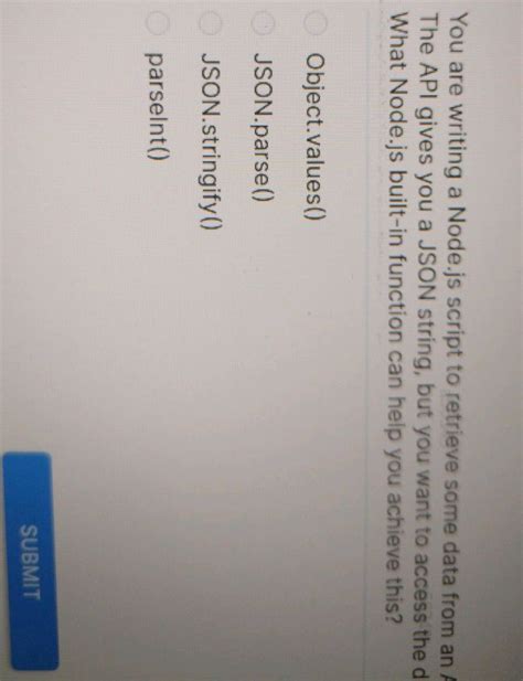 You Are Writing A Nodejs Script To Retrieve Studyx