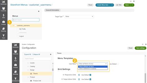 Storefront And Back Office Menu Management Concept Guide Orocommerce Orocrm And Oroplatform