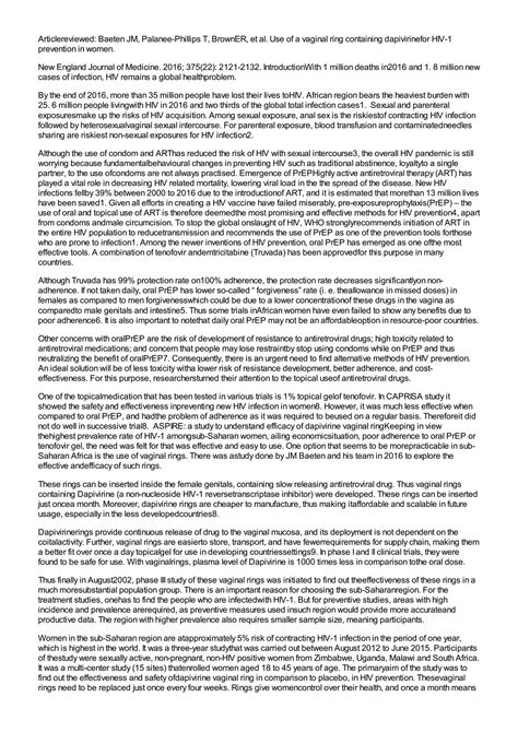 SOLUTION Article Among Sexual Exposure Anal Sex Is The Studypool