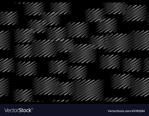 Abstract Silver Spiral Seamless Pattern On Black Vector Image