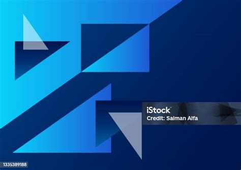 추상적 기하학적 모양이 있는 현대 블루 테크 배경 프리젠 테이션 디자인 포스터 배너 전단지 명함 등을위한 벡터 일러스트레이션 0