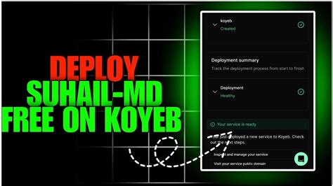 Deploy Suhail Md Bot Free On Koyeb Suhail Md Free Deployment Youtube