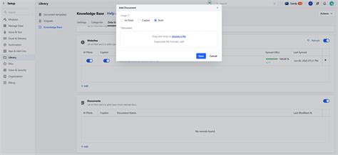 knowledge base data sources salesmate