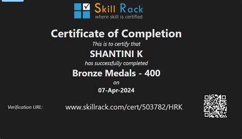 Shantini Karunakaran On Linkedin Skillrack
