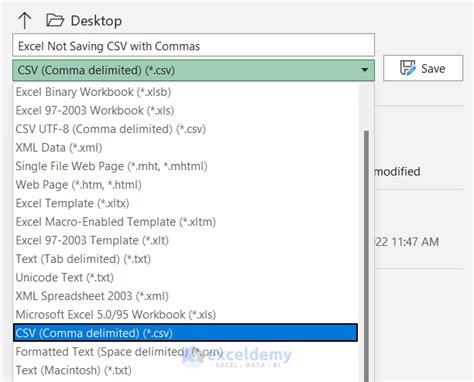 Excel Not Saving Csv With Commas 7 Possible Methods