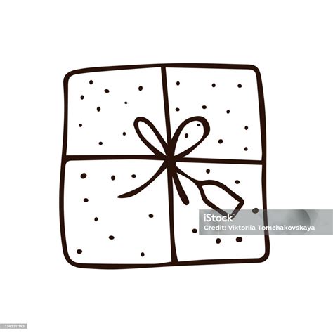 낙서 선물 리본과 리본 상자 서프라이즈 라인 벡터 일러스트 귀여운 손으로 그린 선물 공휴일에 대한 스톡 벡터 아트 및 기타 이미지 공휴일 기념일 낙서 드로잉 Istock