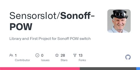GitHub SensorsIot Sonoff POW Library And First Project For Sonoff POW Switch