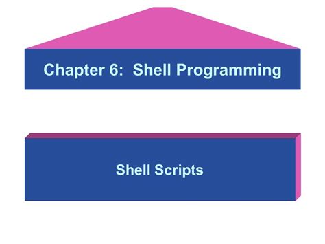 chapter 6 shell programming ppt download