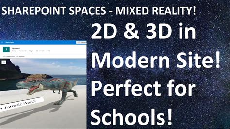 Sharepoint Spaces New Feature Mixed Reality In 2d 3d Youtube