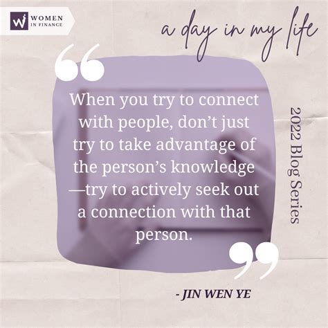 A Day In The Life Of Jin Wen Ye Uwaterloo Women In Finance