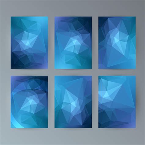 Premium Vector Business Templates Presentation Glowing Triangle 3d