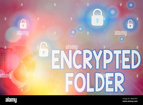 Text Sign Showing Encrypted Folder Business Photo Text Protect Confidential Data From Attackers