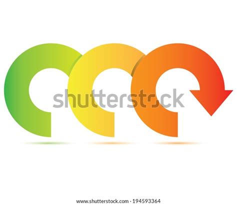 Arrow Process Diagram Stock Vector Royalty Free Shutterstock
