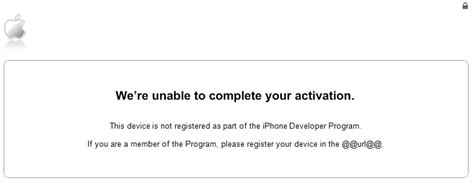 Ios6 Sdk Beta Unable To Complete Your Activation Opsactive