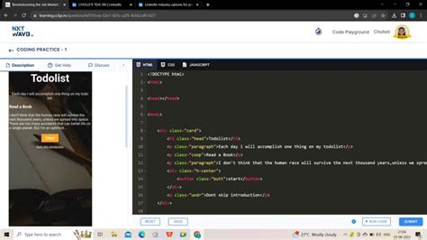 Cholleti Teja Sri On Linkedin My First Practicenxtwavecoding