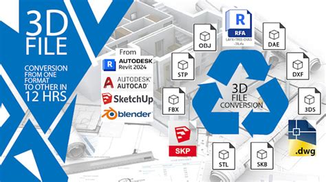 Convert D Models To Extensions Skp Skb Rvt Fbx Stl Dwg Dxf Dae Obj By Dagmawi A Fiverr