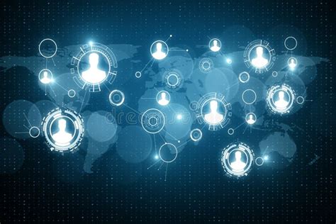 Digital Business Interface Texture Stock Illustration Illustration Of