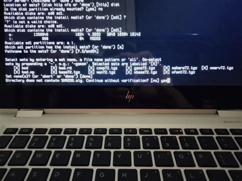 installing sets from disk issues r openbsd