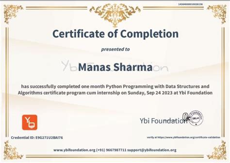 Manas Sharma On Linkedin Ybi Python Programming
