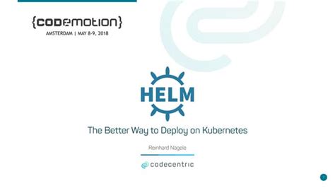Helm The Better Way To Deploy On Kubernetes Reinhard Nägele