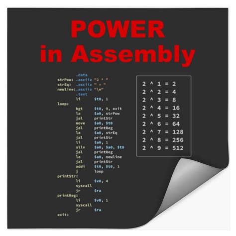 Power In Assembly Source Code Powers Of Two ASM Sold By Aggrieved