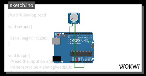 Lab10 Analog Read Wokwi Esp32 Stm32 Arduino Simulator
