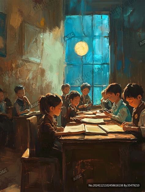 Ai创作图抗大夜校 复古教室场景 教室插画 红军学习场景 寒窗苦读场景 芳华 怀旧小学教室 小学时代的日常生活场景 工人夜班通俗学校 旧社会课堂 旧时上学场景 抗战学校 挑灯夜读 过去的年代