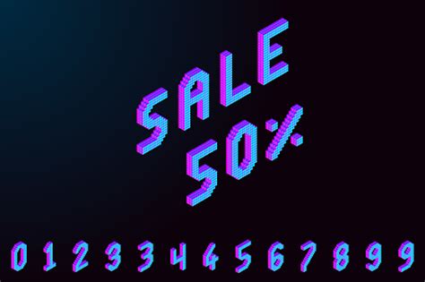 대담한 다채로운 아이소메트릭 픽셀 3d 숫자 컴퓨터 글자에 대한 스톡 벡터 아트 및 기타 이미지 컴퓨터 글자 3차원 형태