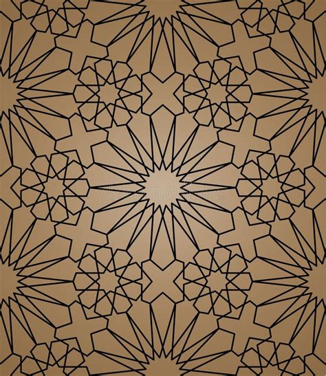 Seamless Arabic Background Stock Illustration Illustration Of Black 29258277