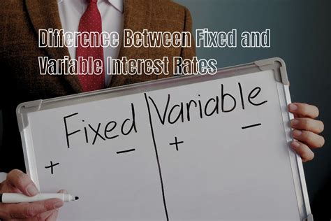 Difference Between Fixed And Variable Interest Rates