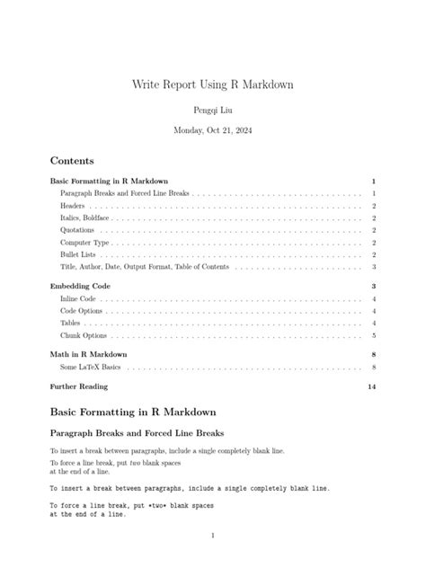 Write Report Using R Markdown Pdf Computer Programming Computing