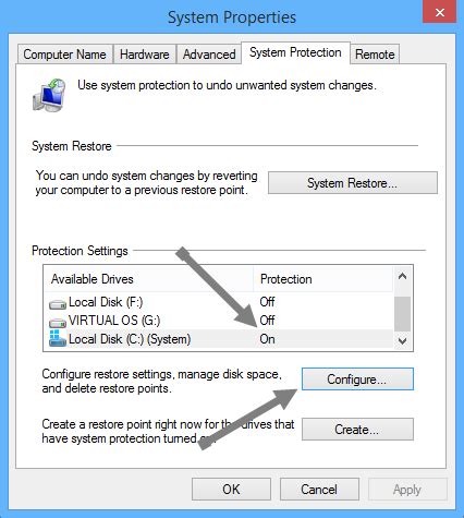 How To Disable Or Configure System Restore In Windows 8 8 1 Make Tech Easier