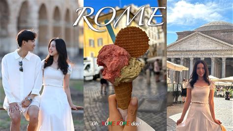 Vlog 로마 브이로그 🇮🇹4박5일 꽉채운 J와p여행 💒콜로세움스냅•바티칸투어•판테온•트레비분수•3대커피•미쉐린가이드식당•주경야경view맛집 등등 소신 추천 ️