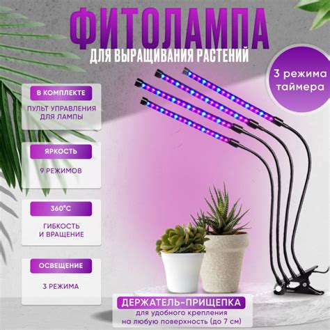 Фитолампа для рассады цветов растений полный спектр купить с доставкой по выгодным ценам в