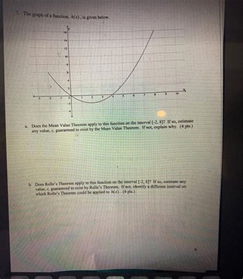solved 7 the graph of a function h r is given below 5 a
