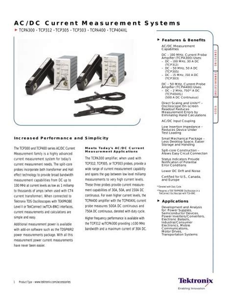Ac Dc Current Measurement Systems