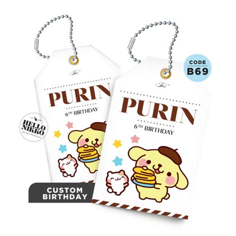 Jual T Tag Birthday B69 Sanrio Purin Bday Kartu Ucapan Hampers