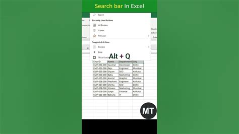 Excel 👉 Search Bar In Microsoft Excel Microsoftexcel Newexcel