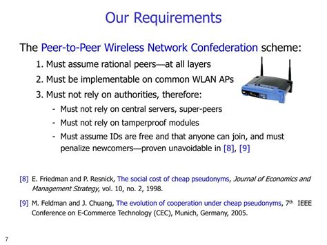 Ppt A Peer To Peer Approach To Sharing Wireless Local Area Networks Powerpoint Presentation