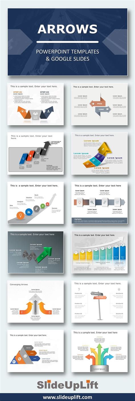 Arrows Diagram Templates For Powerpoint Google Slides Slideuplift Powerpoint Templates